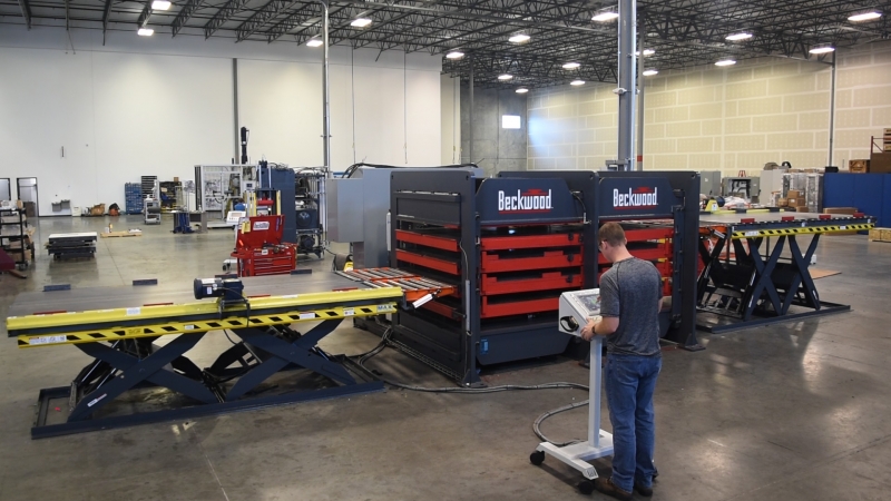 100 Ton Up-Acting Automated Injection Molding Press